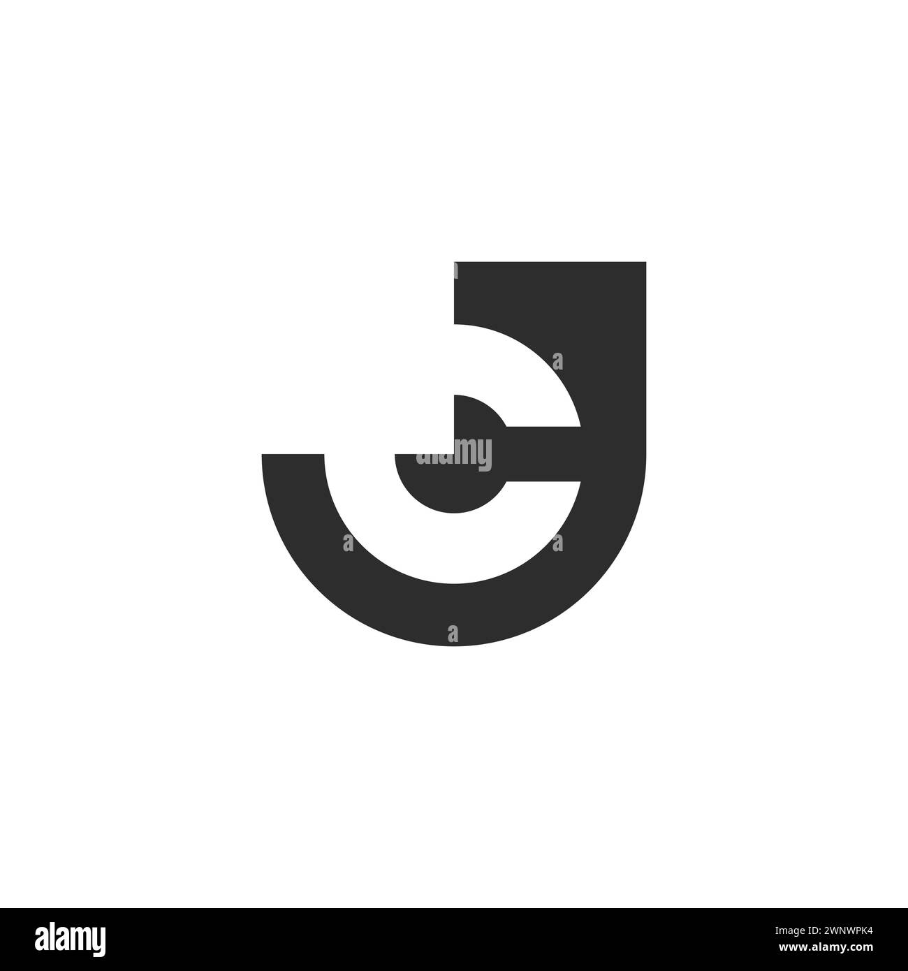 JC, CJ, Abstract initial monogram letter alphabet logo design Stock ...