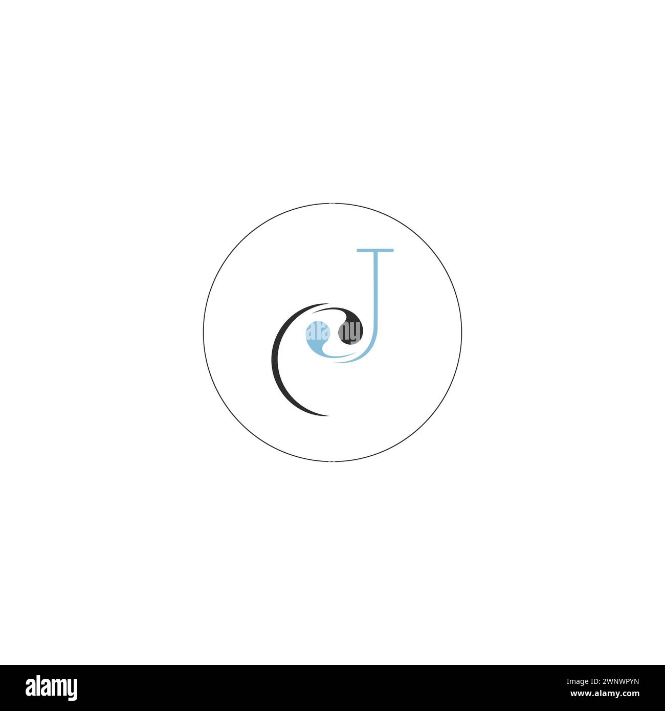 JC, CJ, Abstract initial monogram letter alphabet logo design Stock ...