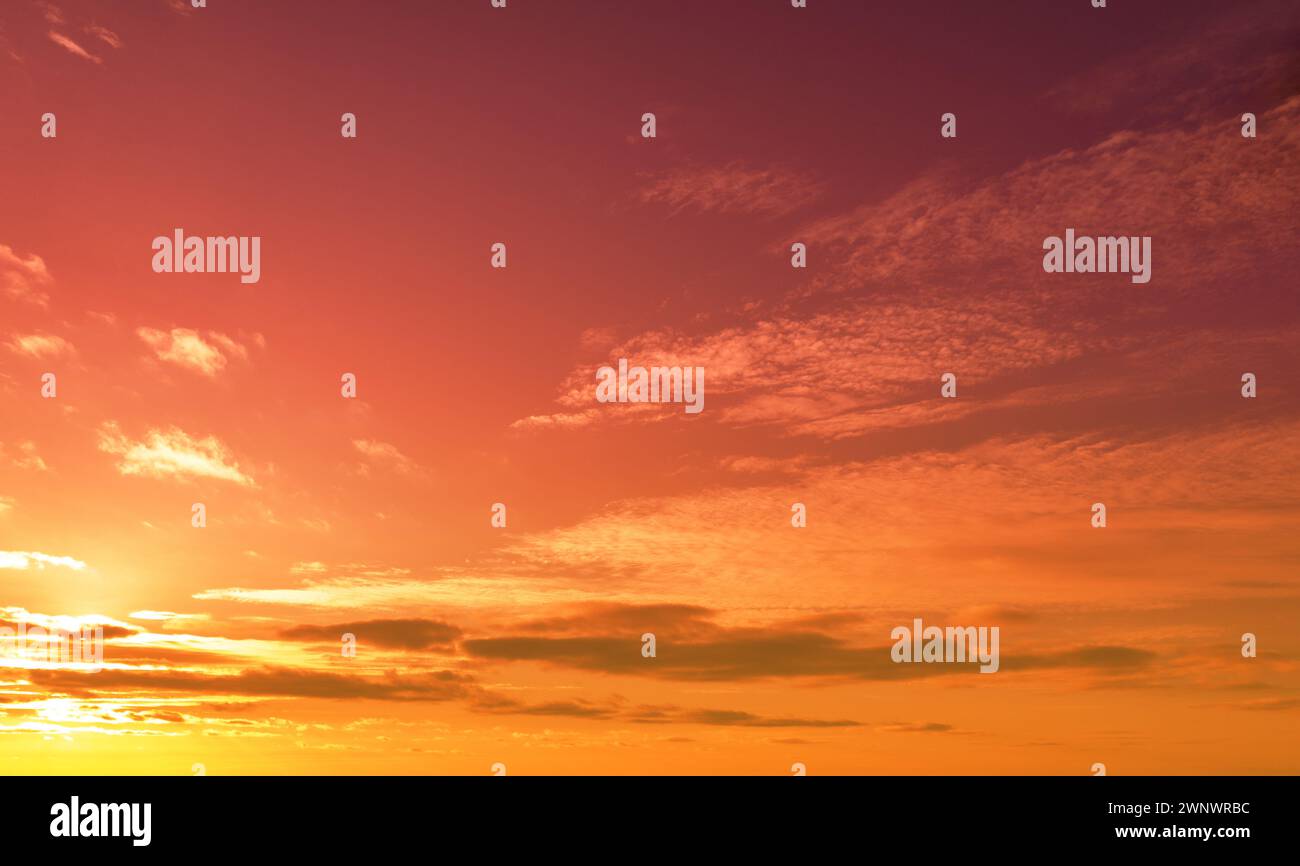 Colorful cloudy sky at sunset. Gradient color. Sky texture. Abstract ...