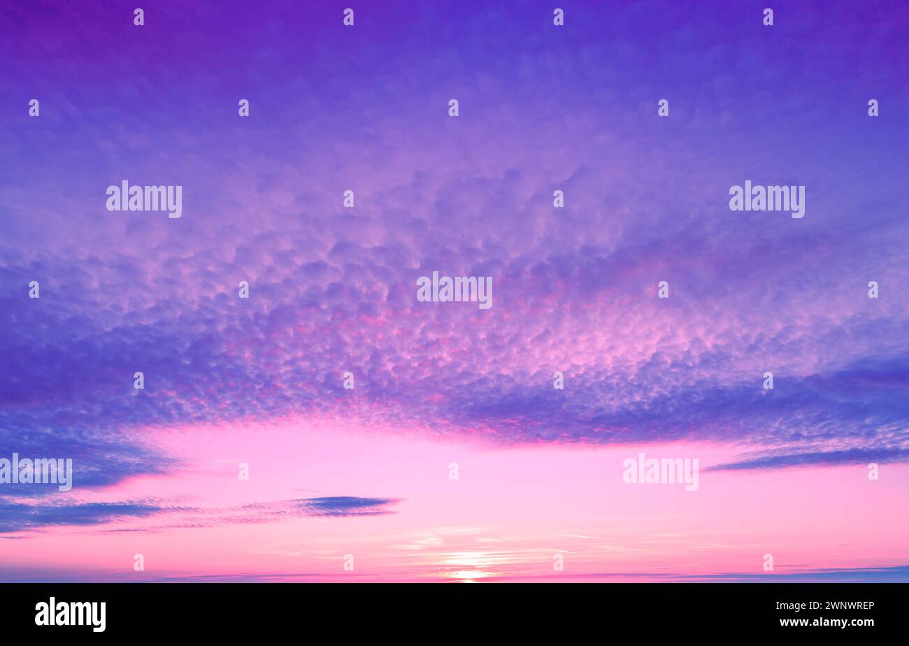 Colorful cloudy sky at sunset. Gradient color. Sky texture. Abstract ...