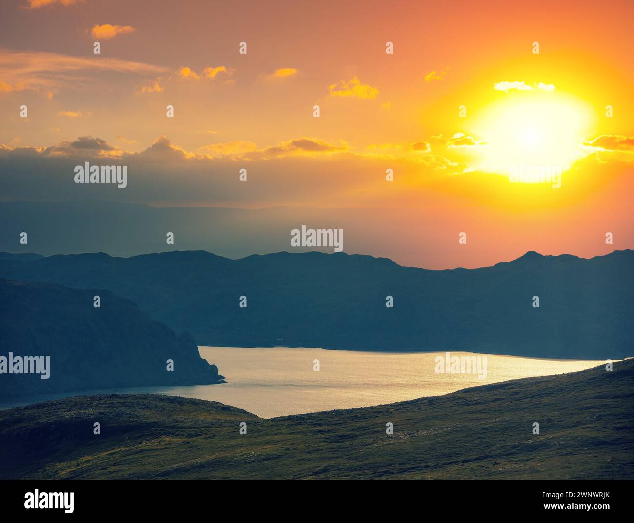 Minimalist North landscape. Beautiful wilderness, harsh nature of ...