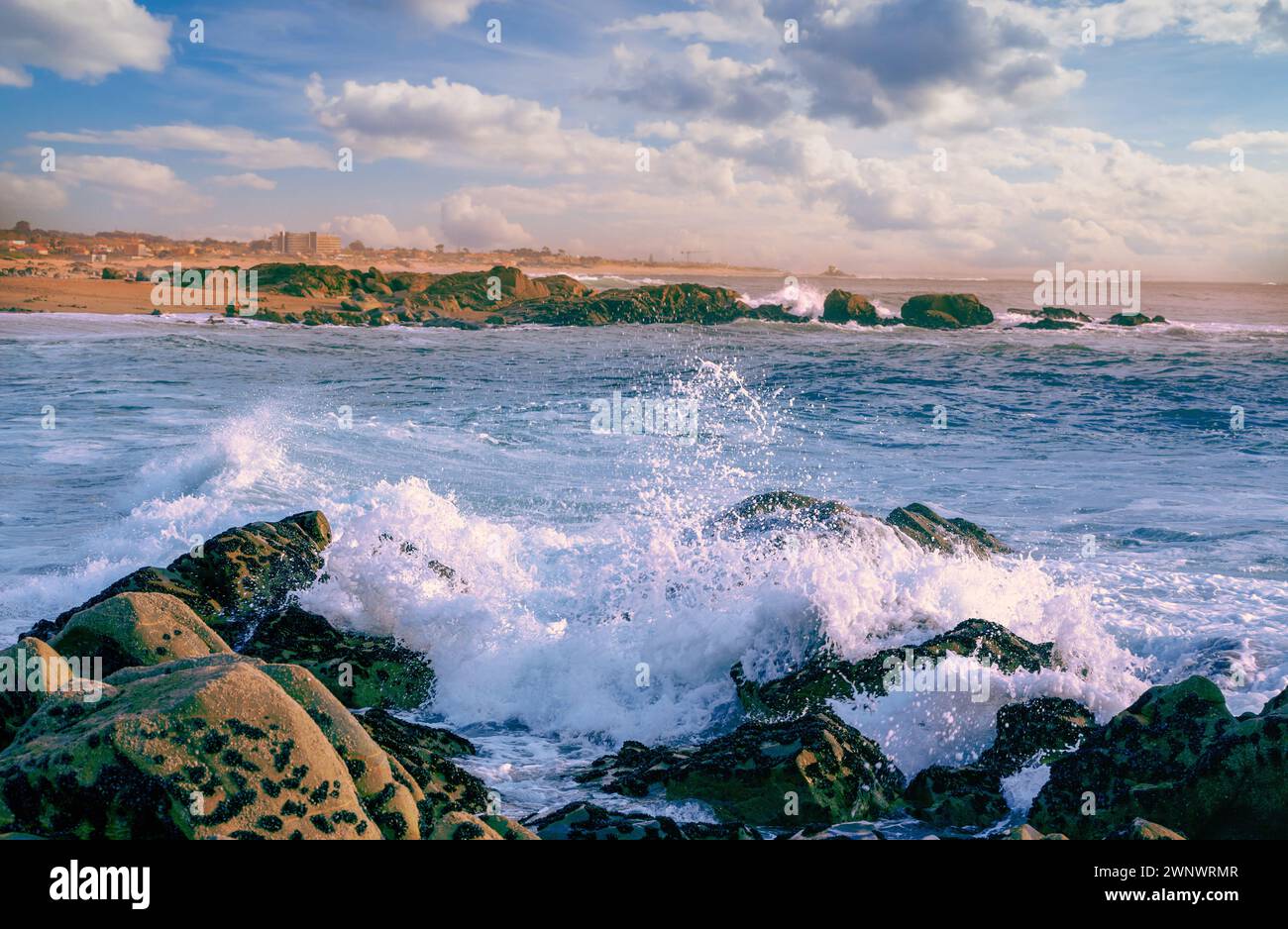 Rocky shore beach porto hi-res stock photography and images - Alamy