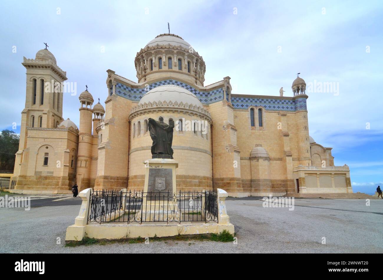 The Catholic Basilica of Our Lady of Africa in the capital of Algeria ...