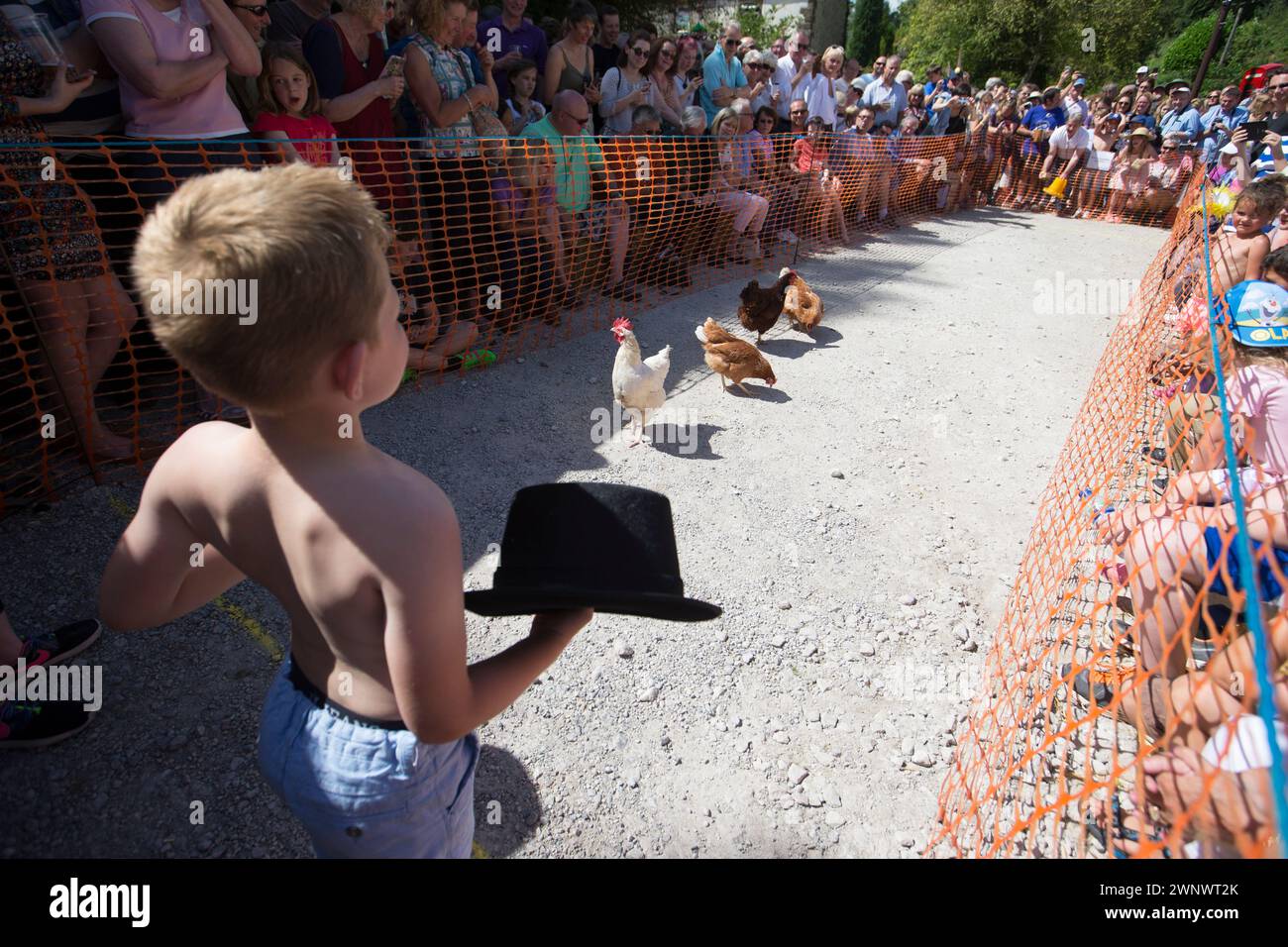 06/08/16 ***WITH VIDEO*** Brody Wordsworth, 6, cheers on his hen ...