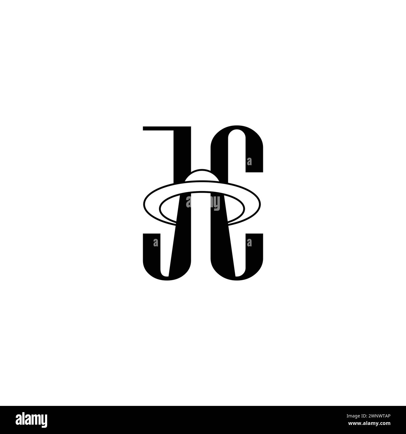 JC, CJ, Abstract initial monogram letter alphabet logo design Stock ...