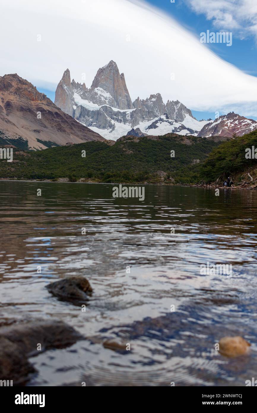 Lake Capri, Fitz Roy Mountain, El Chalten, Patagonia Argentina Stock ...