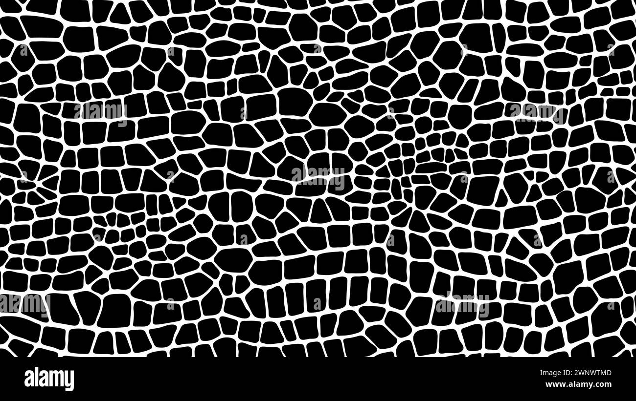 Dinosaur, crocodile and snake reptile skin pattern, vector animal ...