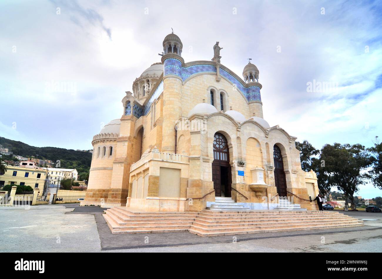 The Catholic Basilica of Our Lady of Africa in the capital of Algeria ...
