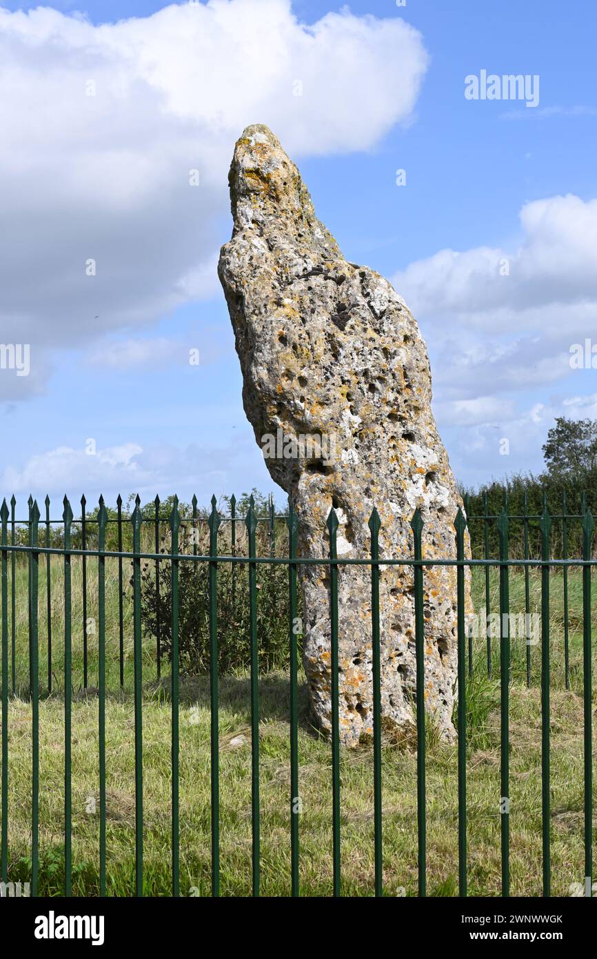 King stone at Rollright stones on Oxfordshire & Warwickshire border UK ...