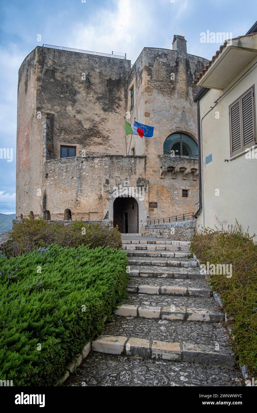 Entrance of the Pandone Castle. Venafro, Isernia, Molise, Italy, Europe ...