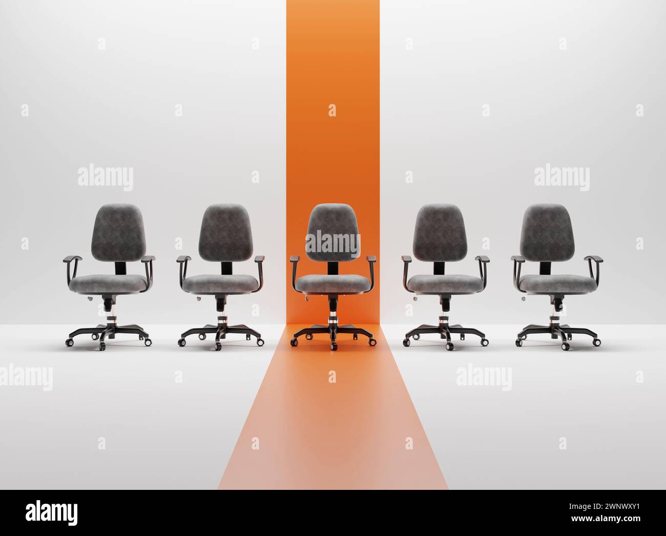 We are hiring collage concept. Chairs in modern design. Free photo ...