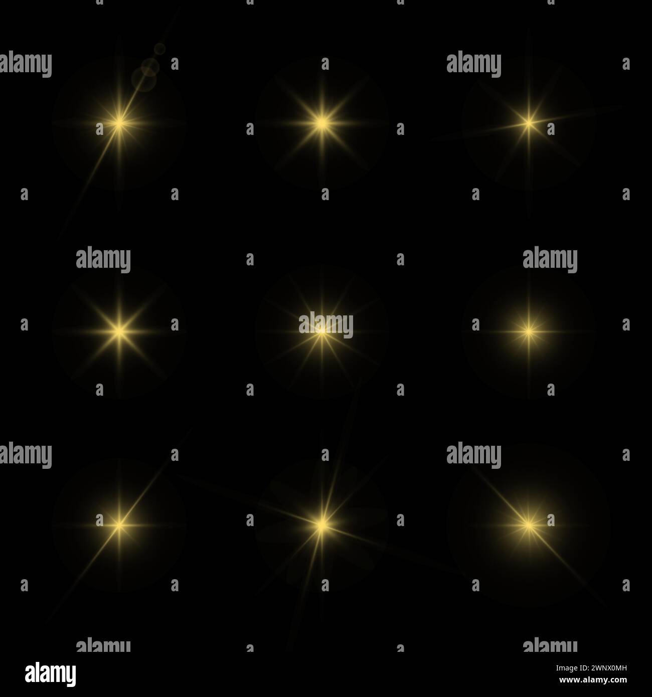 Shining star light rays glowing particles. Vector special effect on a ...