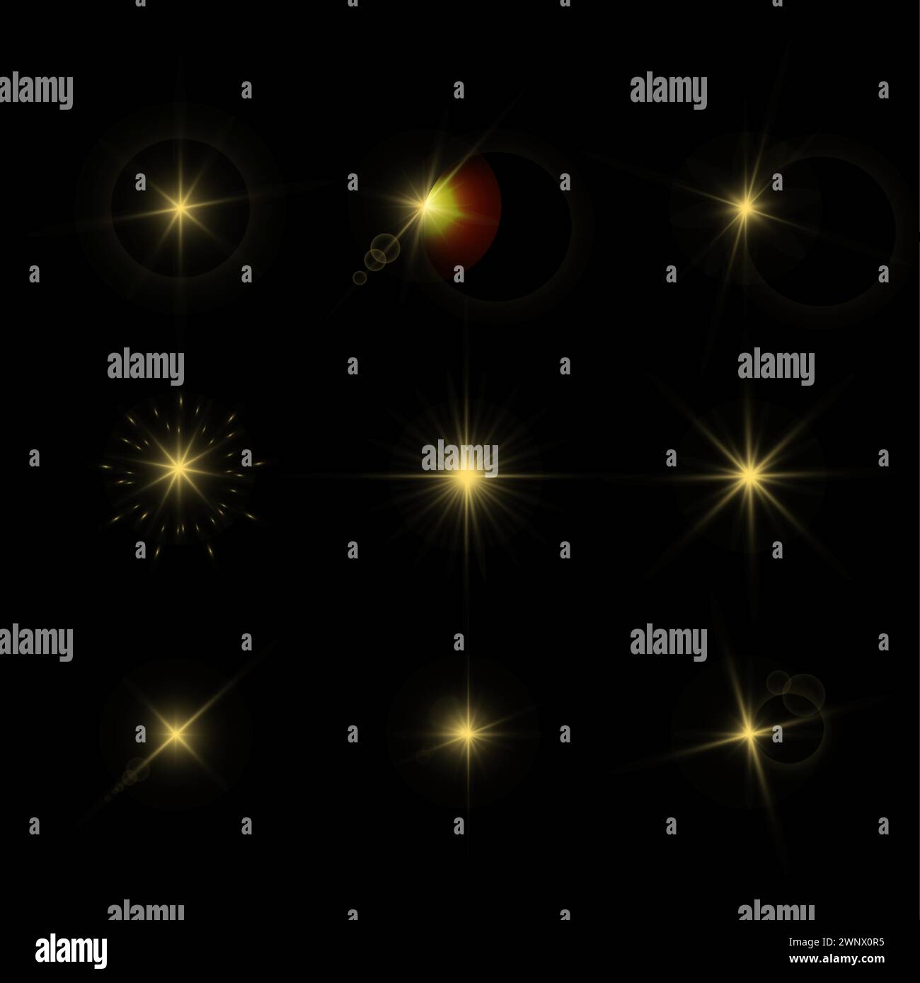 Shining star light rays glowing particles. Vector special effect on a ...