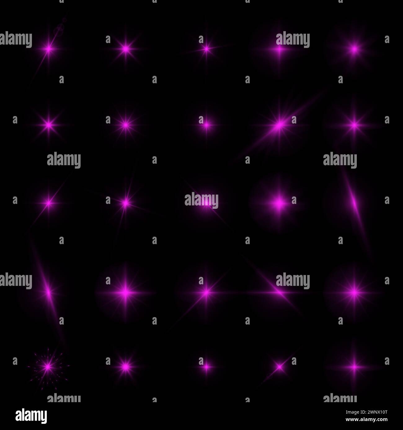 Shining star light rays glowing particles. Vector special effect on a ...