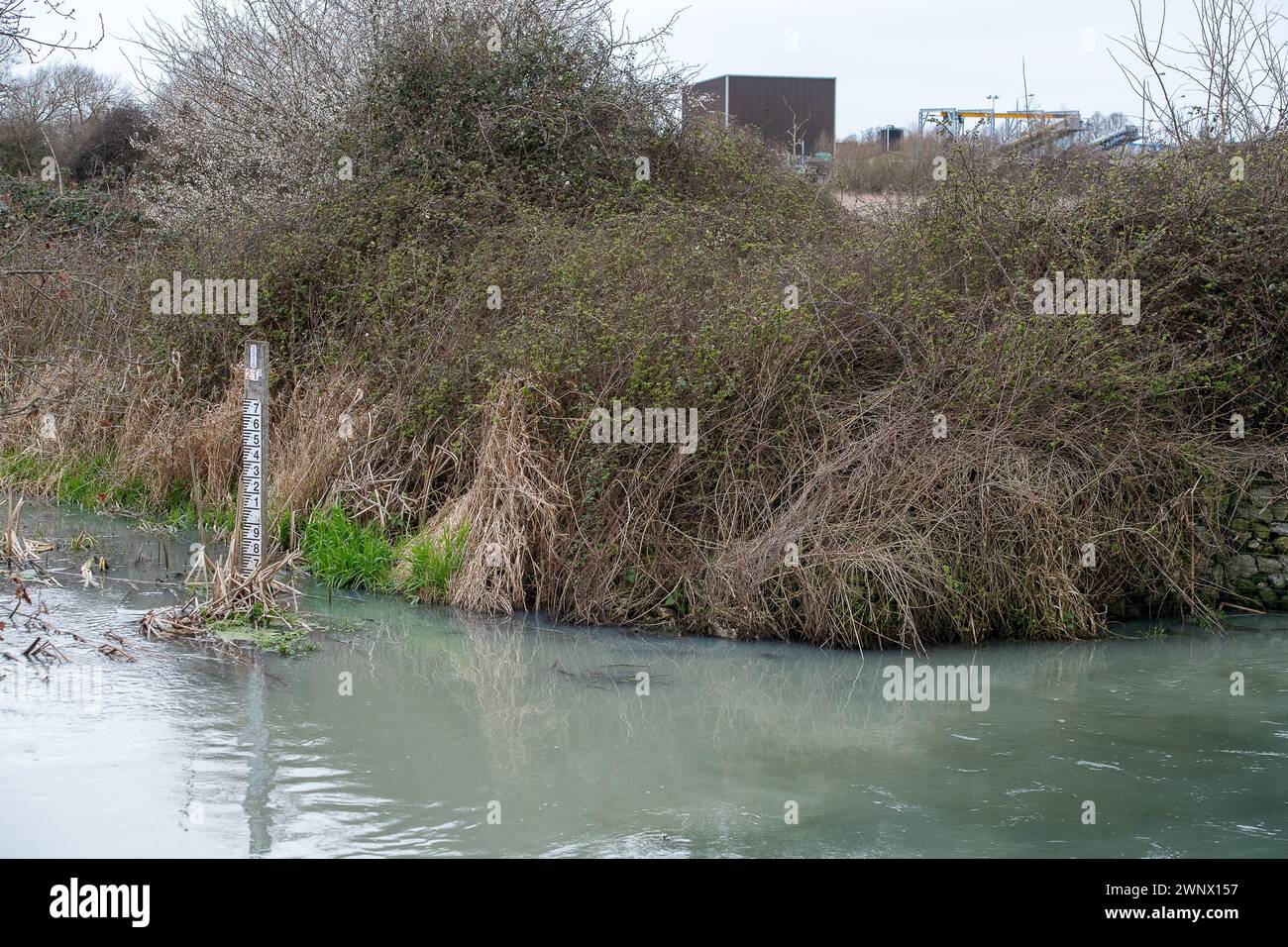 Slough, UK. 4th March, 2024. Thames Water are discharging sewage from ...