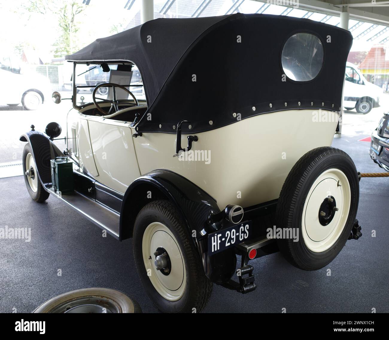 Itterbeck, Germany - Nov 1 2022 The back on an very old car. A Citroën ...