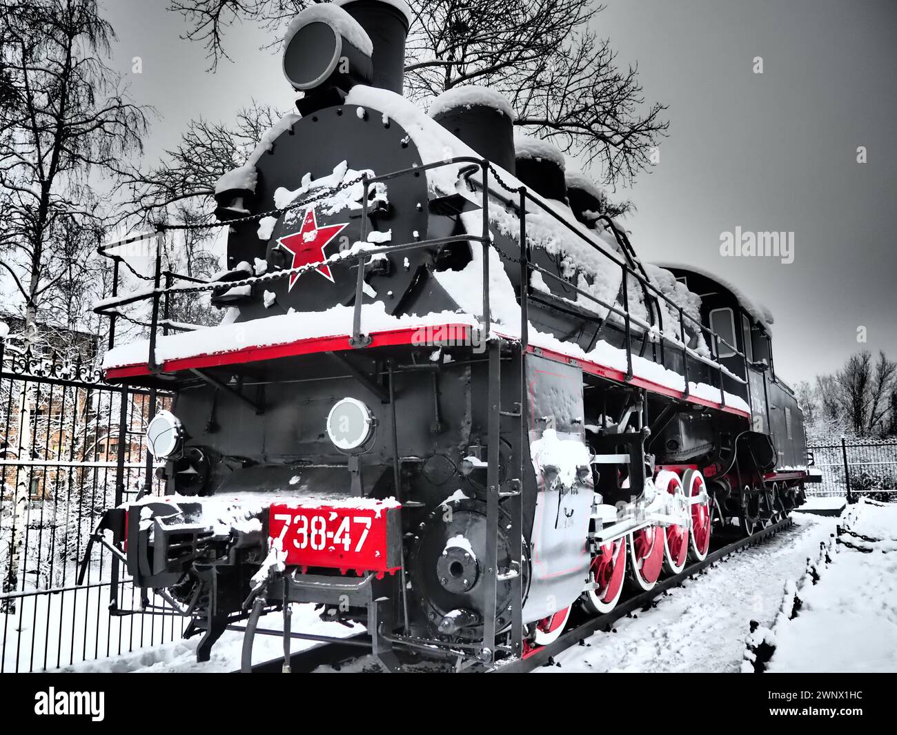 retro train. Locomotive of the 19th early 20th century. Vintage style ...
