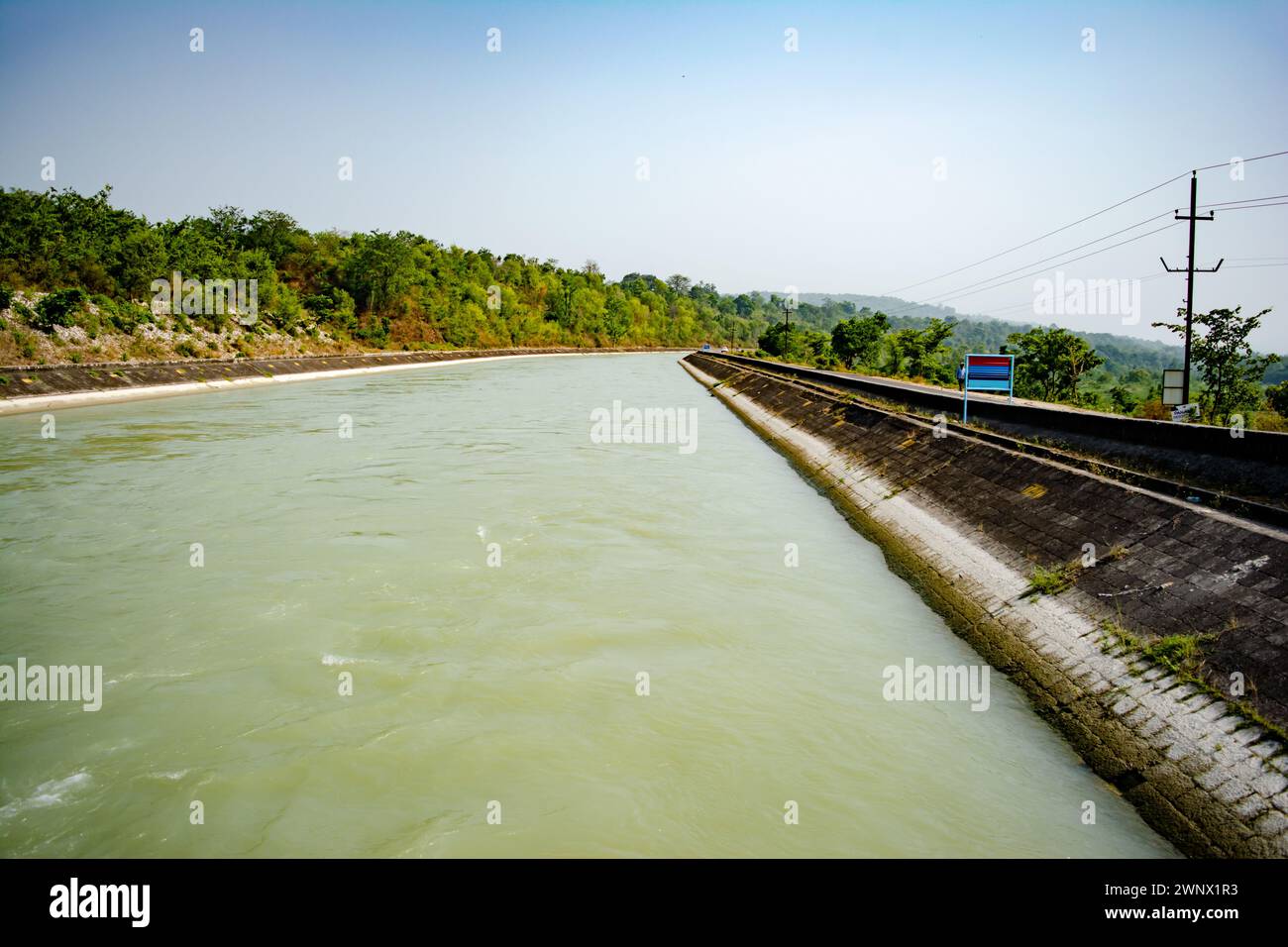 Artificial river Rishikesh, An artificial water course. An artificial ...