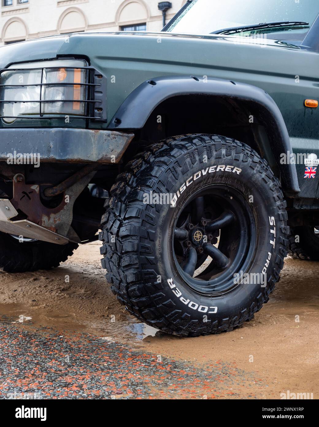 New Brighton Wallasey UK 02 March 2024 Off road 4 wheel drive vehicle ...