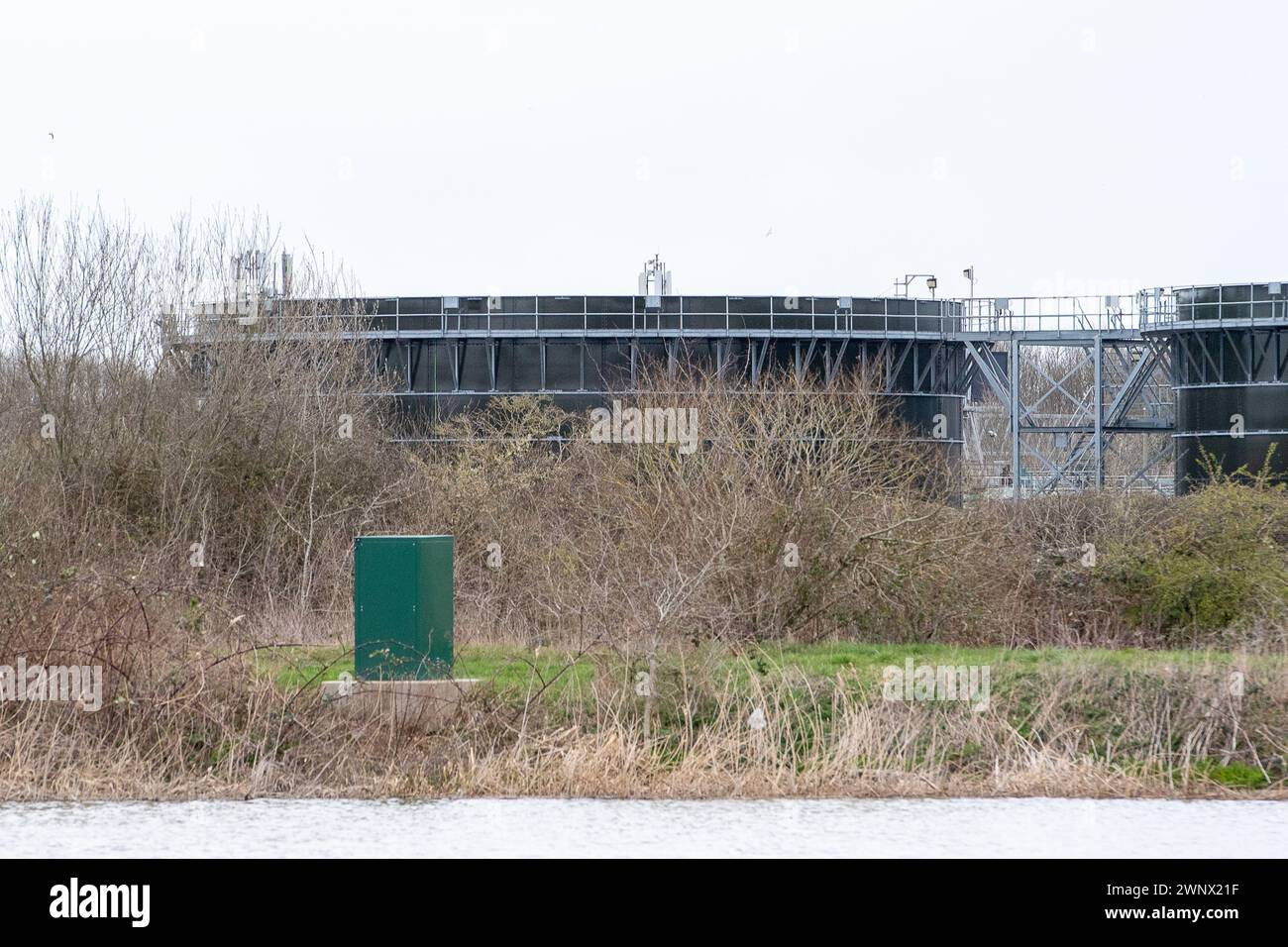 Slough, UK. 4th March, 2024. Thames Water are discharging sewage from ...