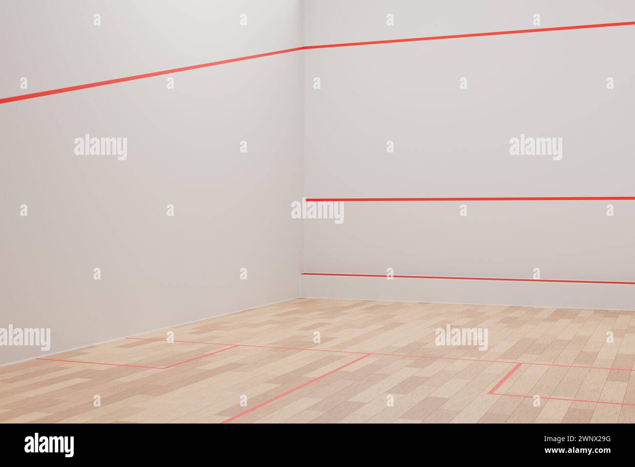 Empty squash room. 3D rendering Stock Photo - Alamy