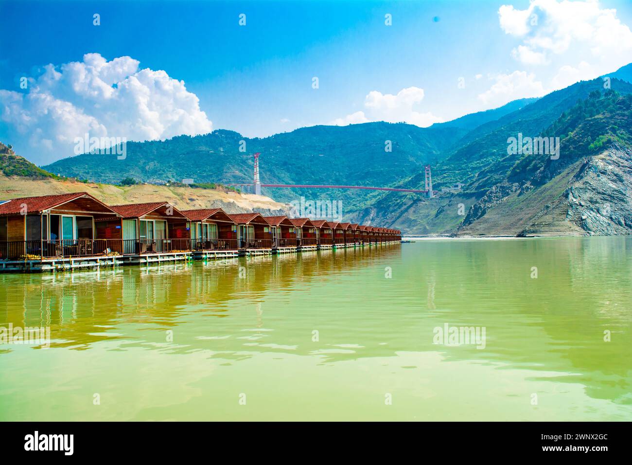 Floating Huts on tehri lake, Floating resort on tehri lake, Uttarakhand ...