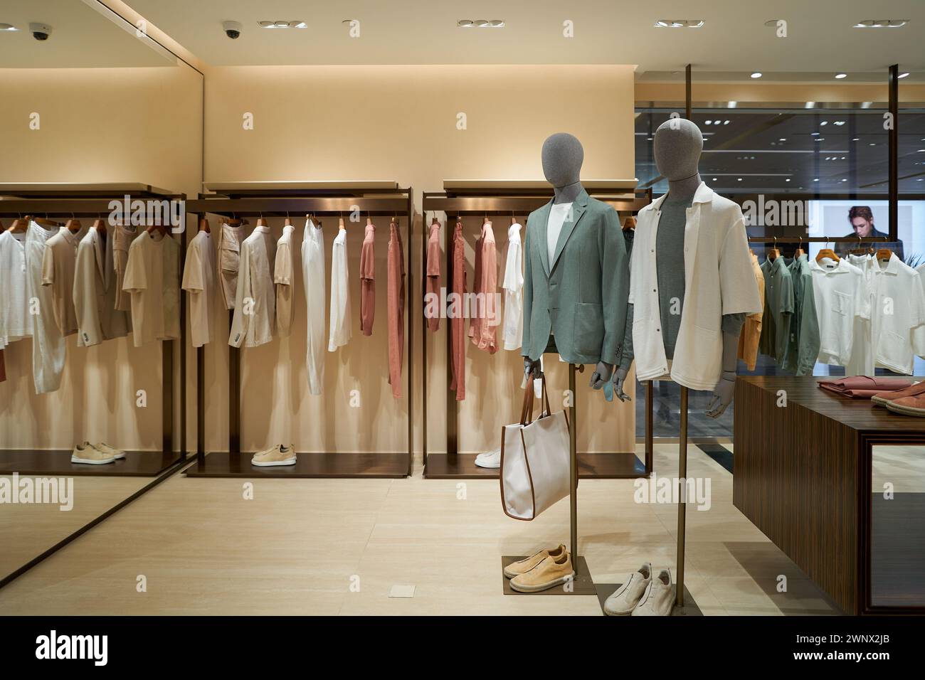 SINGAPORE - NOVEMBER 06, 2023: inside Zegna store at Paragon. Zegna ...