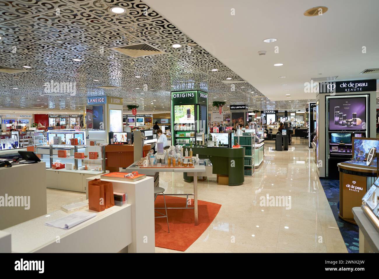 SINGAPORE - NOVEMBER 06, 2023: goods displayed at Metro Paragon in ...