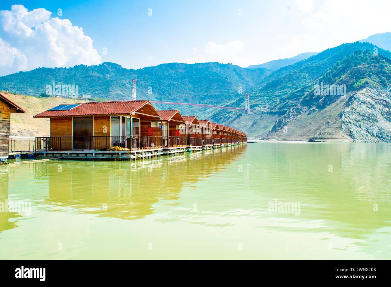 Floating Huts on tehri lake, Floating resort on tehri lake, Uttarakhand ...