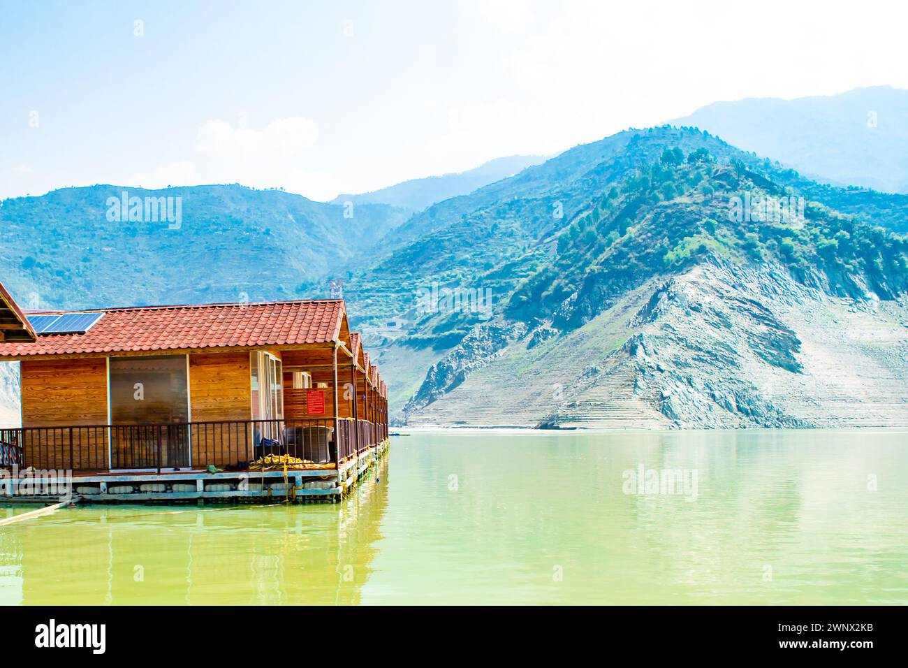 Floating Huts on tehri lake, Floating resort on tehri lake, Uttarakhand ...