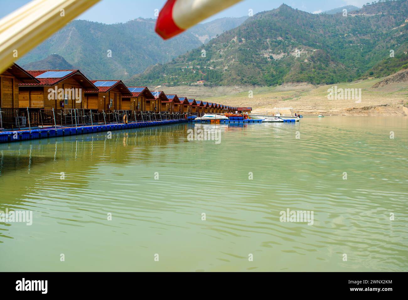 Floating Huts on tehri lake, Floating resort on tehri lake, Uttarakhand ...