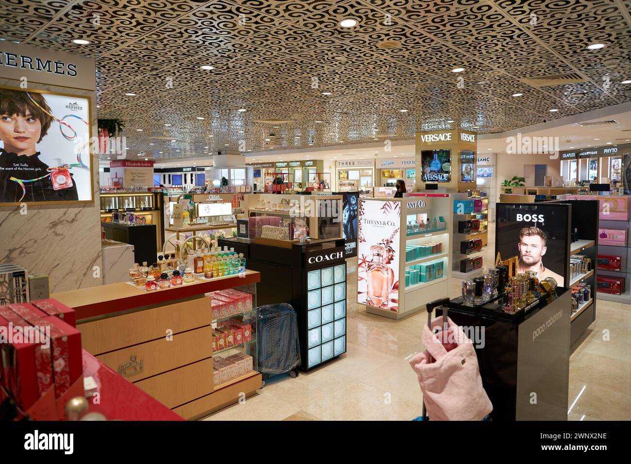SINGAPORE - NOVEMBER 06, 2023: cosmetics and perfumes displayed at ...