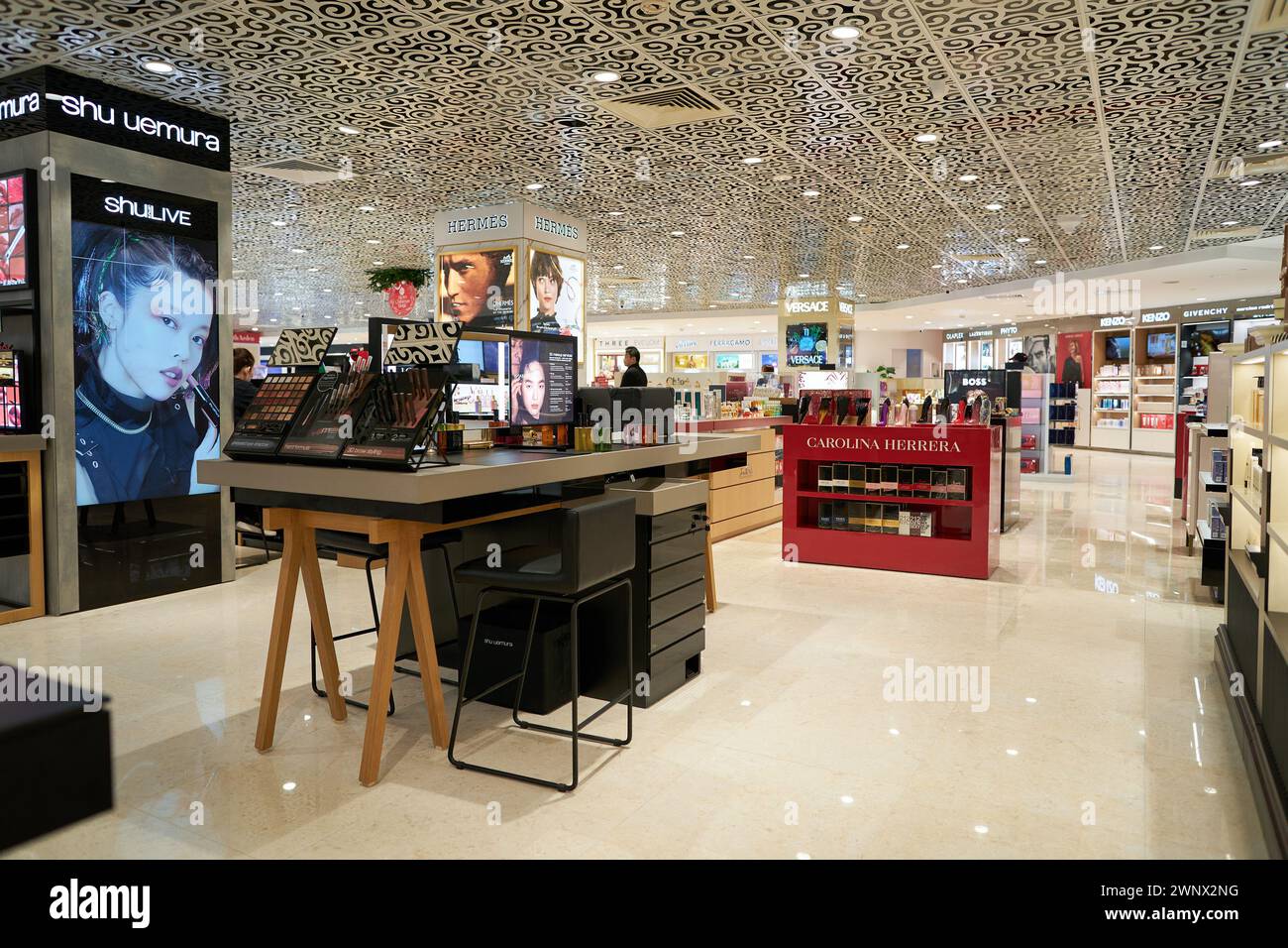 SINGAPORE - NOVEMBER 06, 2023: cosmetics products displayed at Metro ...