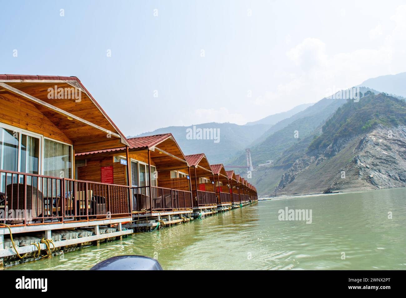 Floating Huts on tehri lake, Floating resort on tehri lake, Uttarakhand ...