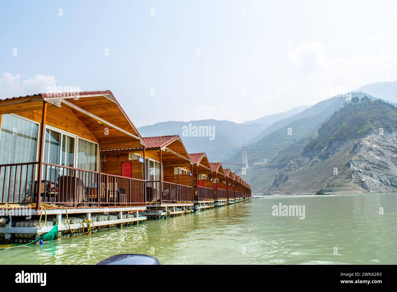 Floating Huts on tehri lake, Floating resort on tehri lake, Uttarakhand ...