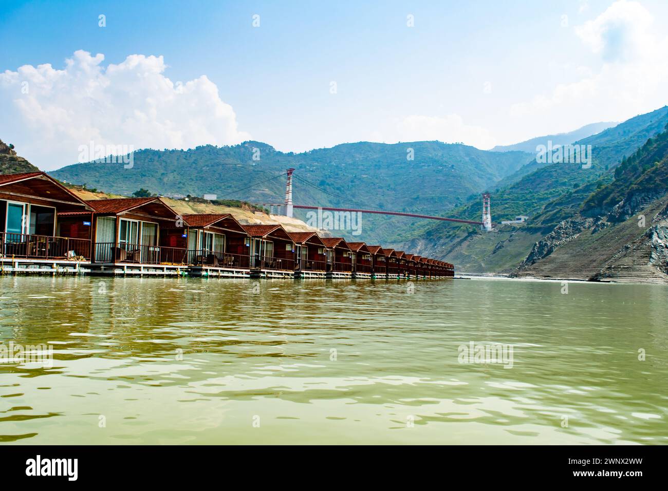 Floating Huts on tehri lake, Floating resort on tehri lake, Uttarakhand ...
