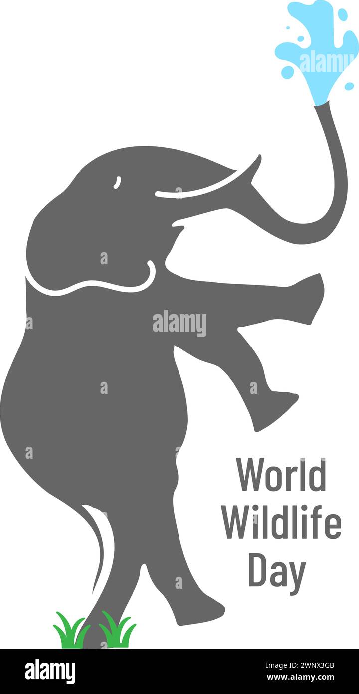 Elephant in water Cut Out Stock Images & Pictures - Alamy