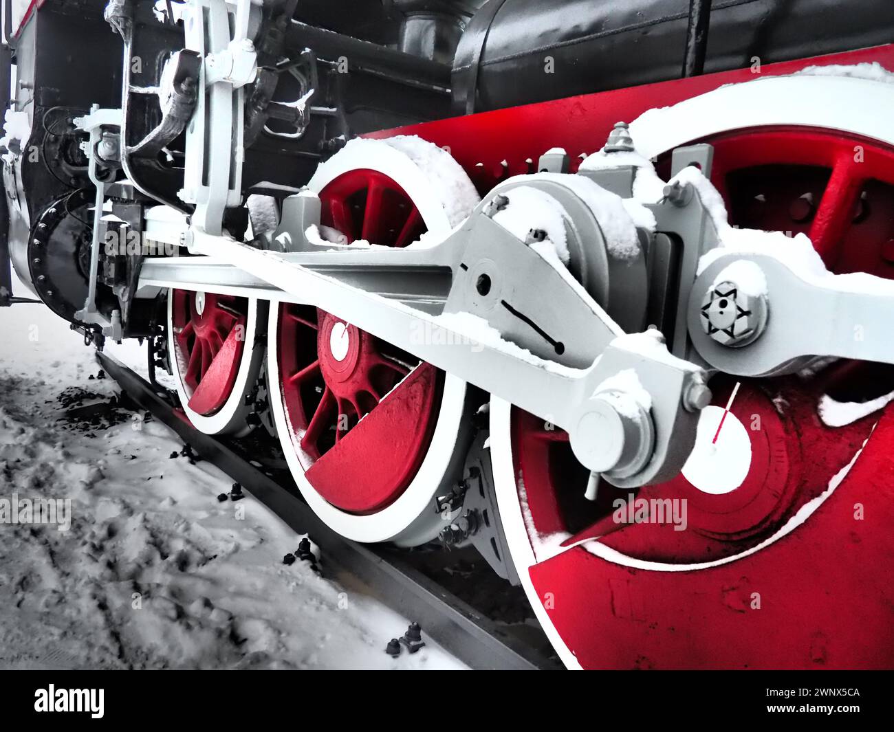 retro train. Locomotive of the 19th early 20th century. Vintage style ...