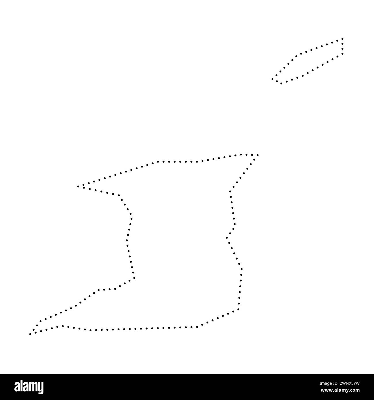 Tobago vector map Black and White Stock Photos & Images - Alamy