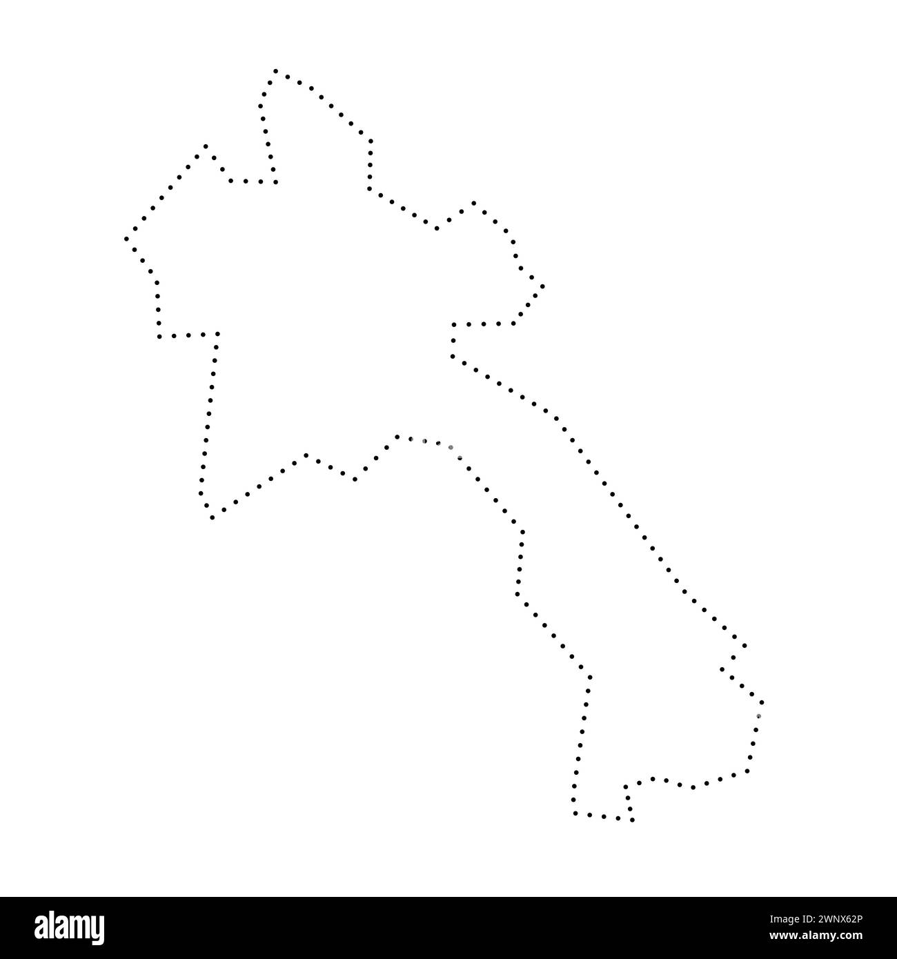 Laos country simplified map. Black dotted outline contour. Simple ... Laos country simplified map. Black dotted outline contour. Simple ...