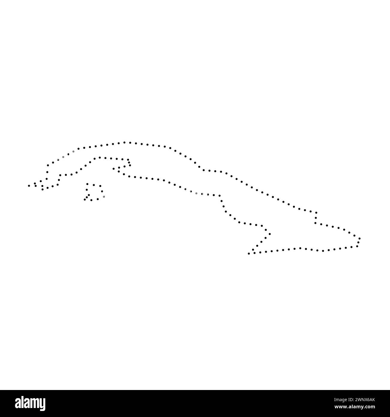 Outline cuba map hi-res stock photography and images - Alamy