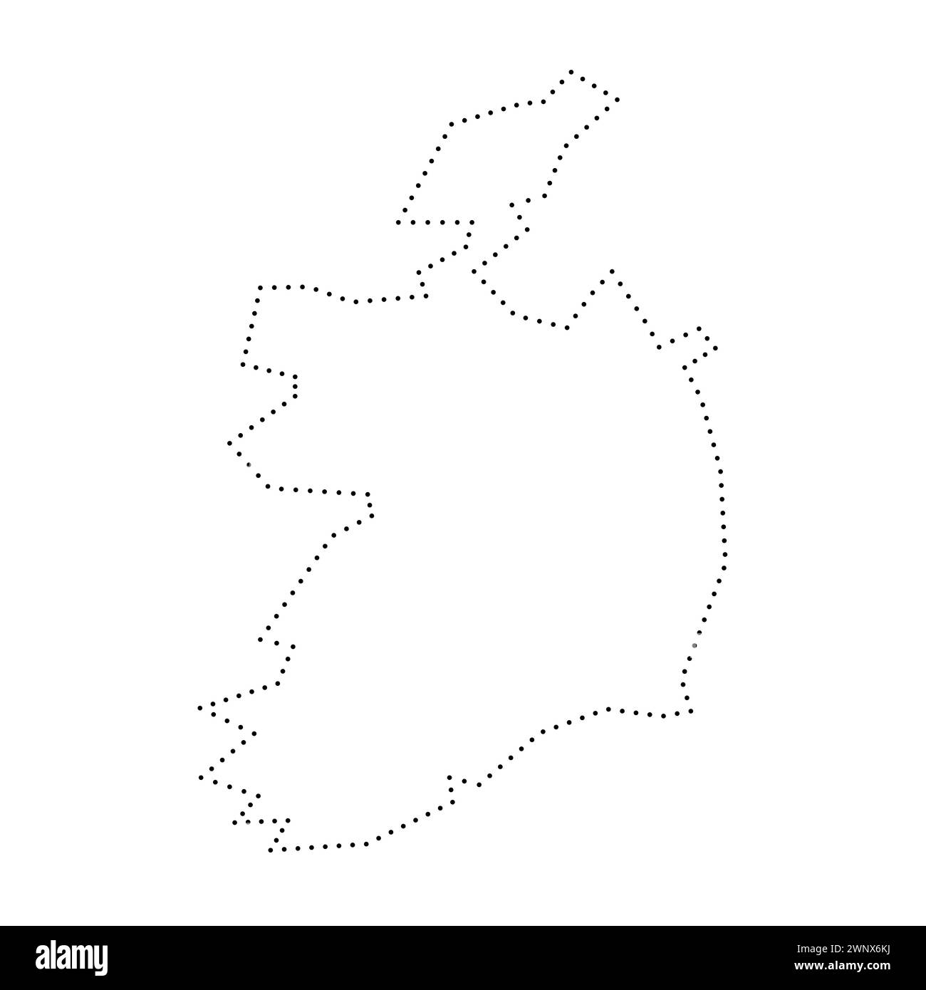 Ireland map outline Black and White Stock Photos & Images - Alamy