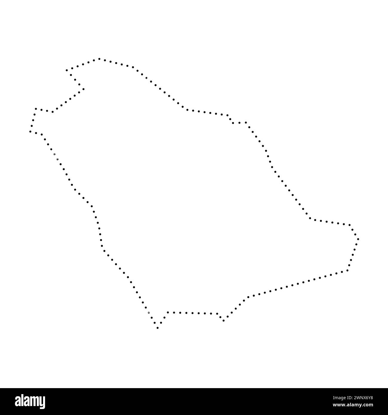 Saudi Arabia country simplified map. Black dotted outline contour ...