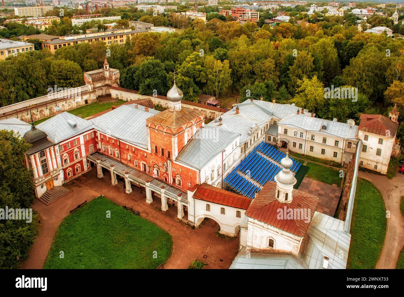 Top view of the Vologda Kremlin Stock Photo - Alamy