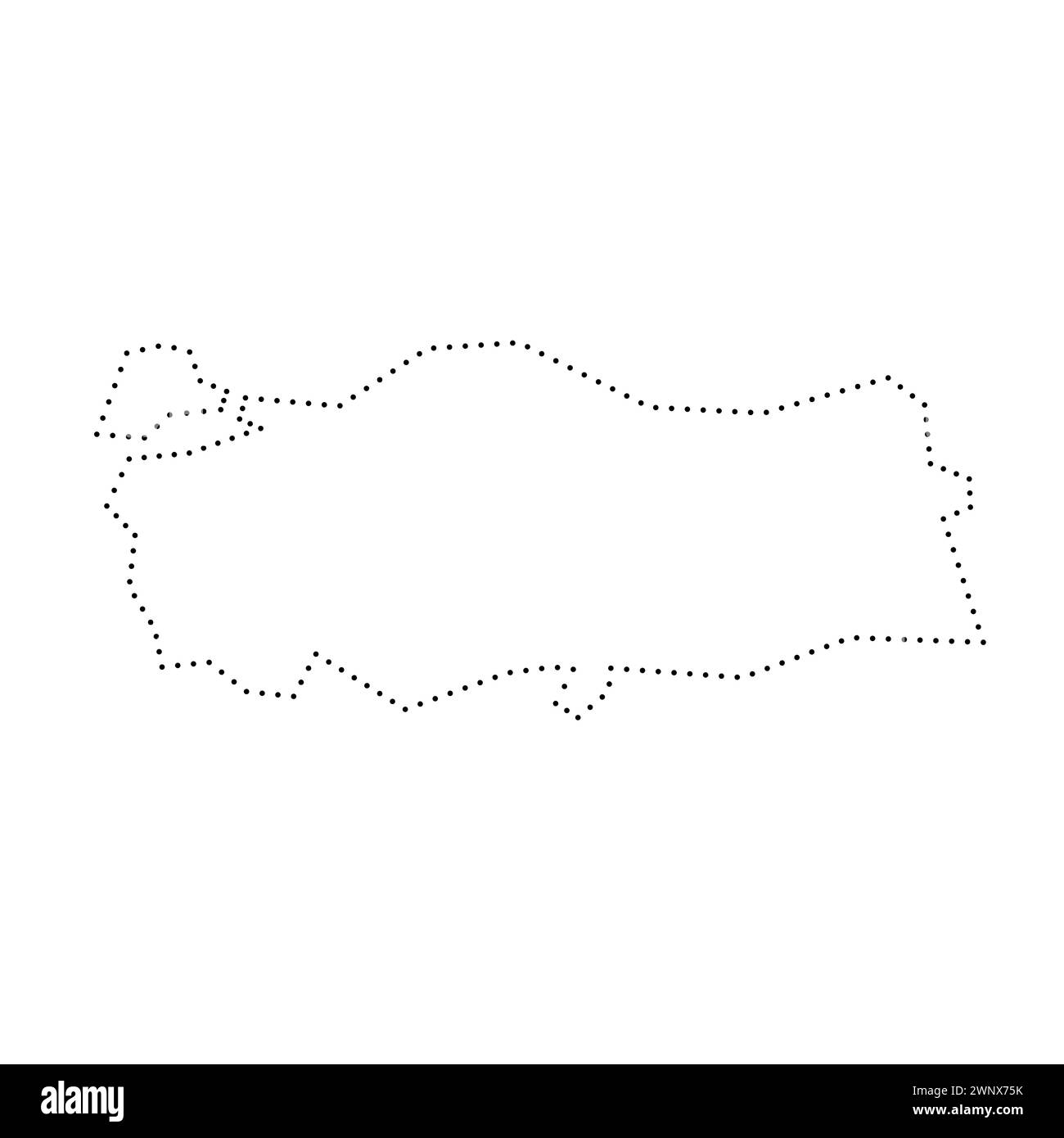 Turkey country simplified map. Black dotted outline contour. Simple ... Turkey country simplified map. Black dotted outline contour. Simple ...
