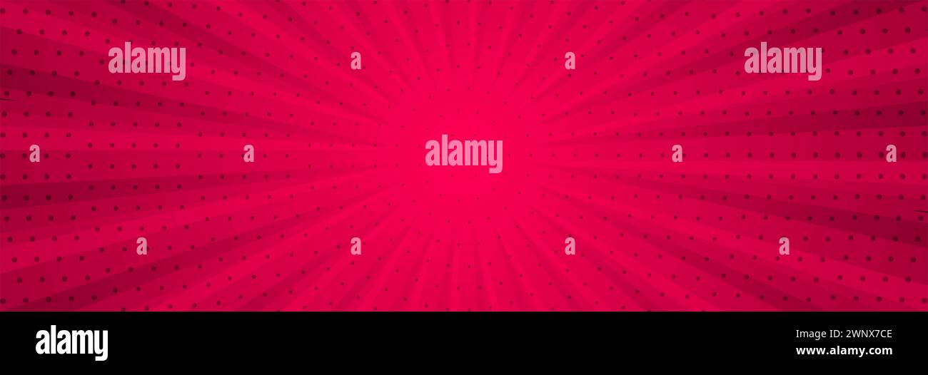 Flat design red comic style background. Pop art comic background ...