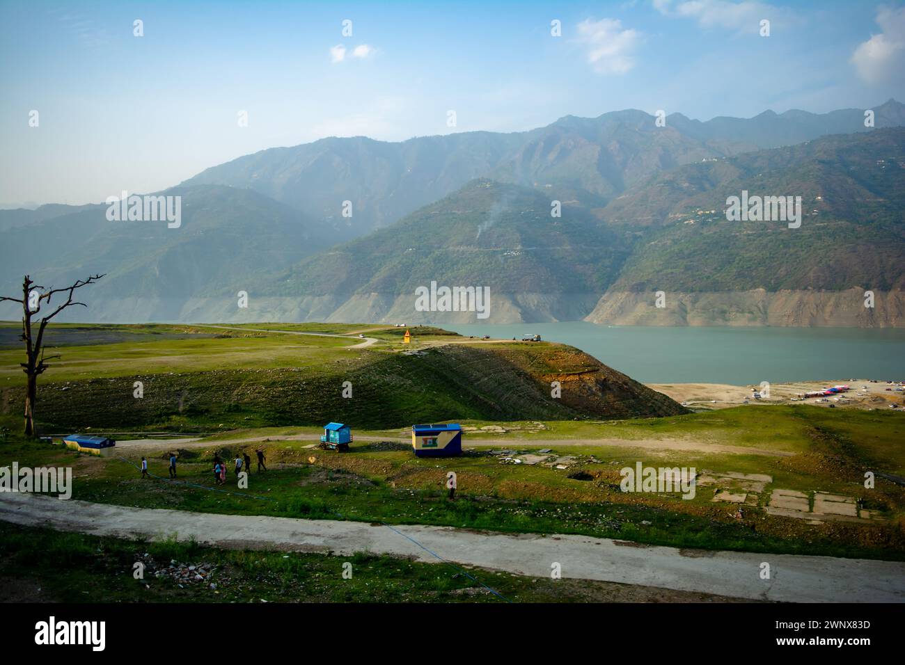 Tehri lake surrounded by mountains in Uttarakhand, india, Tehri Lake is ...