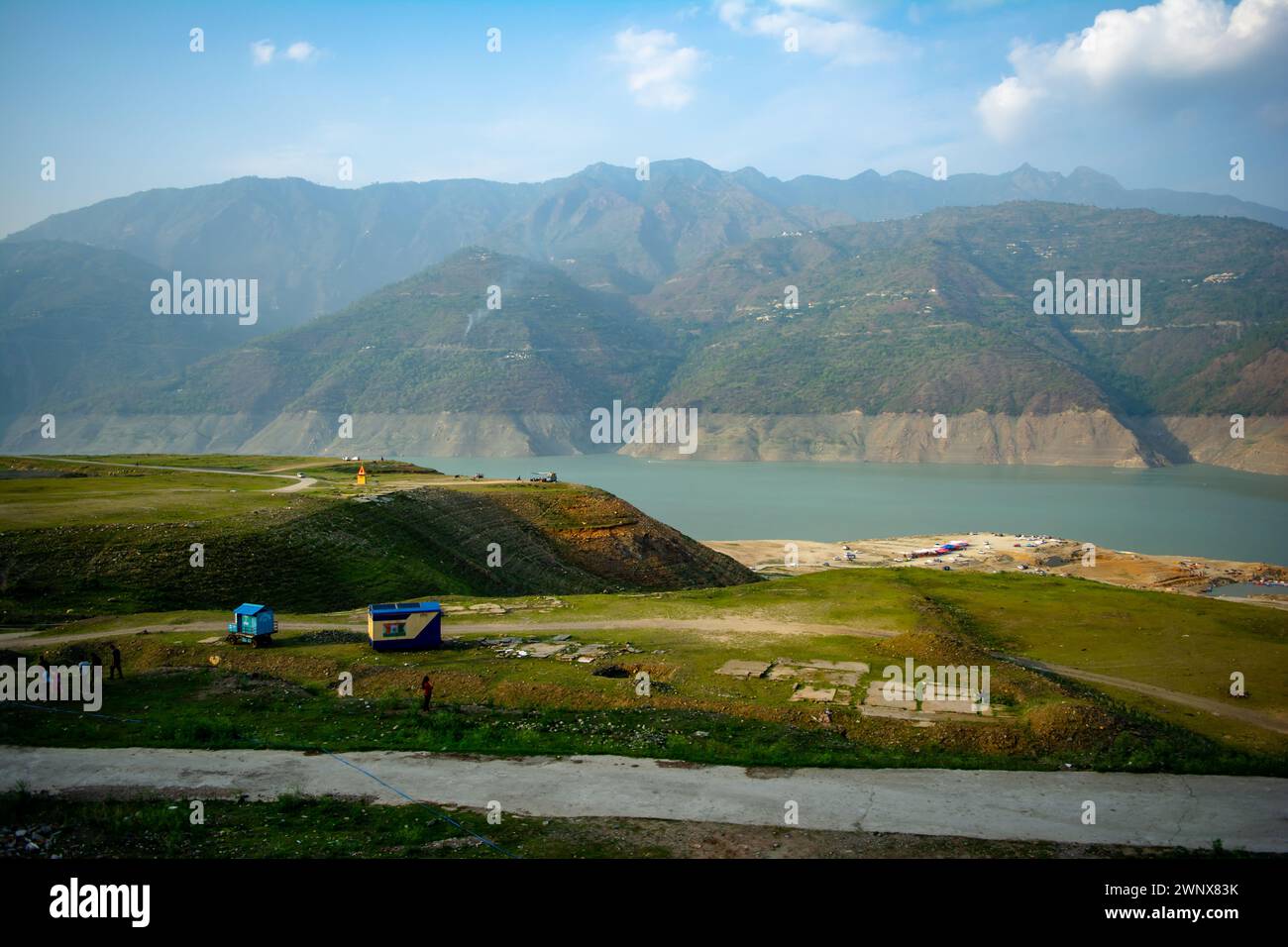 Tehri lake surrounded by mountains in Uttarakhand, india, Tehri Lake is ...