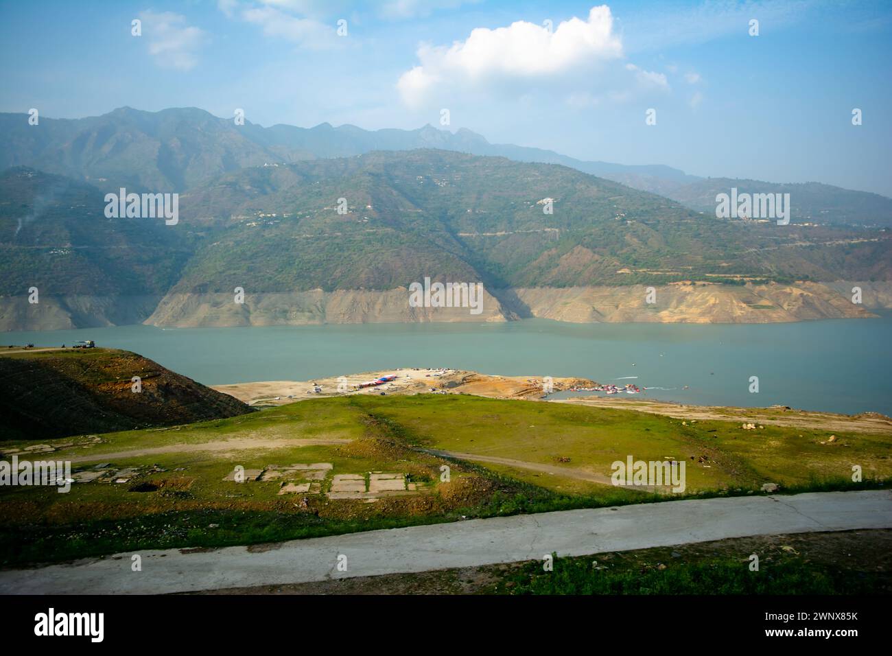 Tehri lake surrounded by mountains in Uttarakhand, india, Tehri Lake is ...