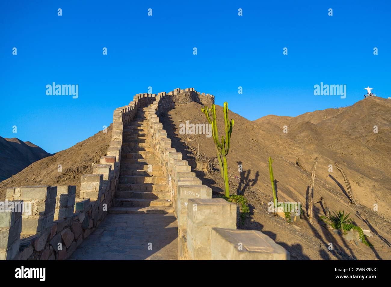 stone and adobe staircase on the hill, Peru Stock Photo - Alamy